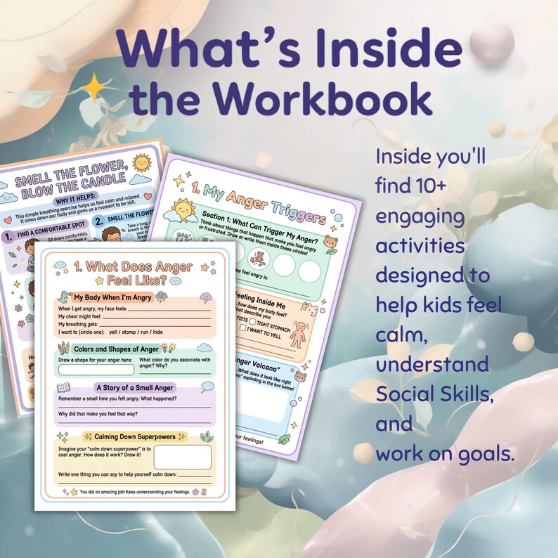 10 Anger Management Worksheets for Kids, Calm Down Activities & Coping ...