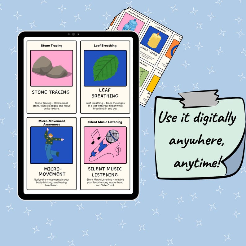 Mindfulness Activity Cards for Kids and Teens | 48 Mental Health ...