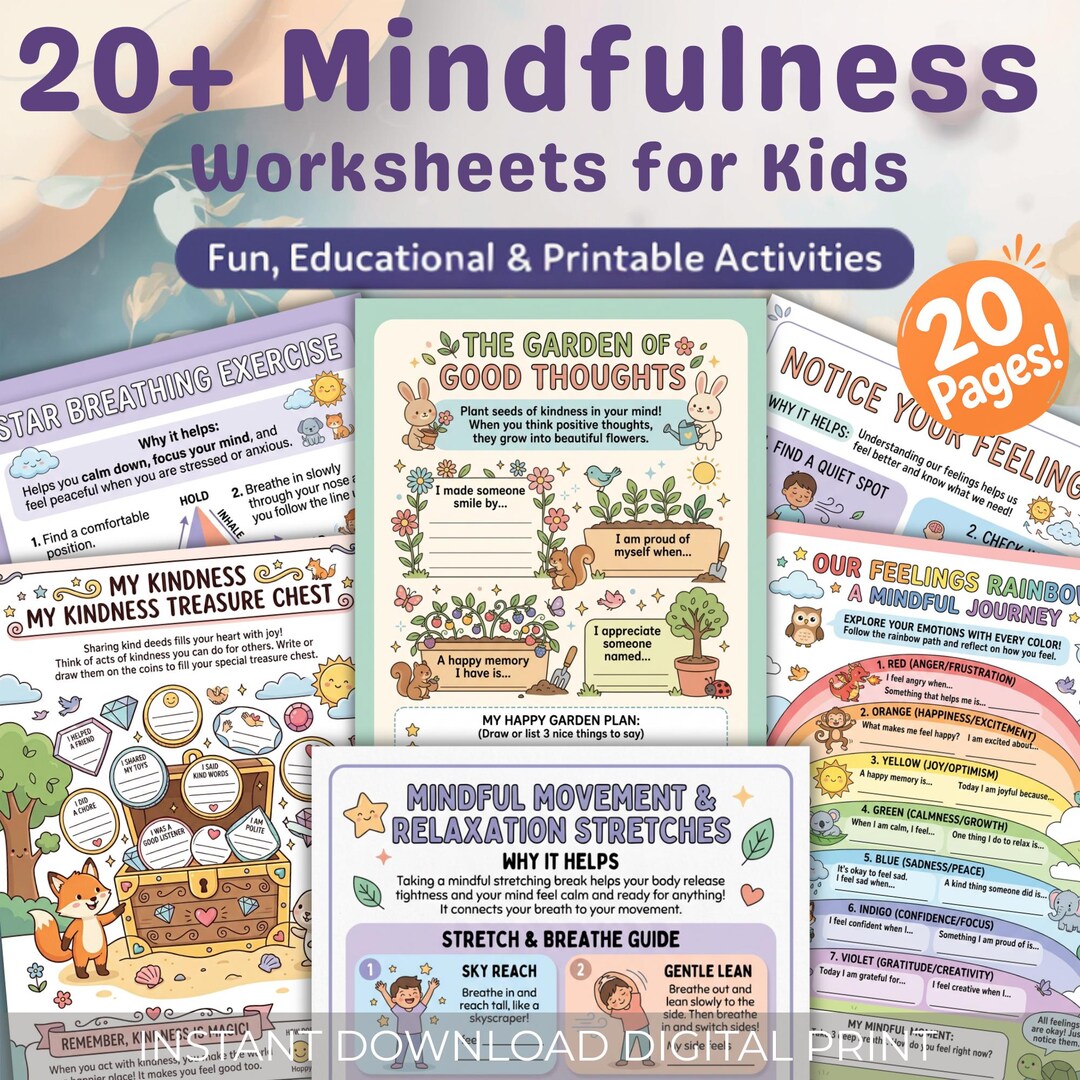 20 SEL Worksheets for Kids | Emotional Regulation Activities ...