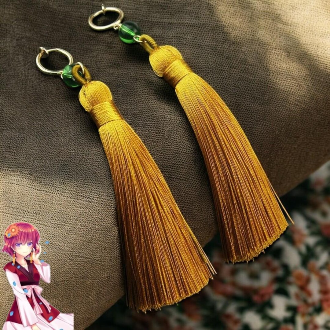 Anime Yon4 0f the D4wn Earrings - Akatsuki No Yona Princess Tassel ...
