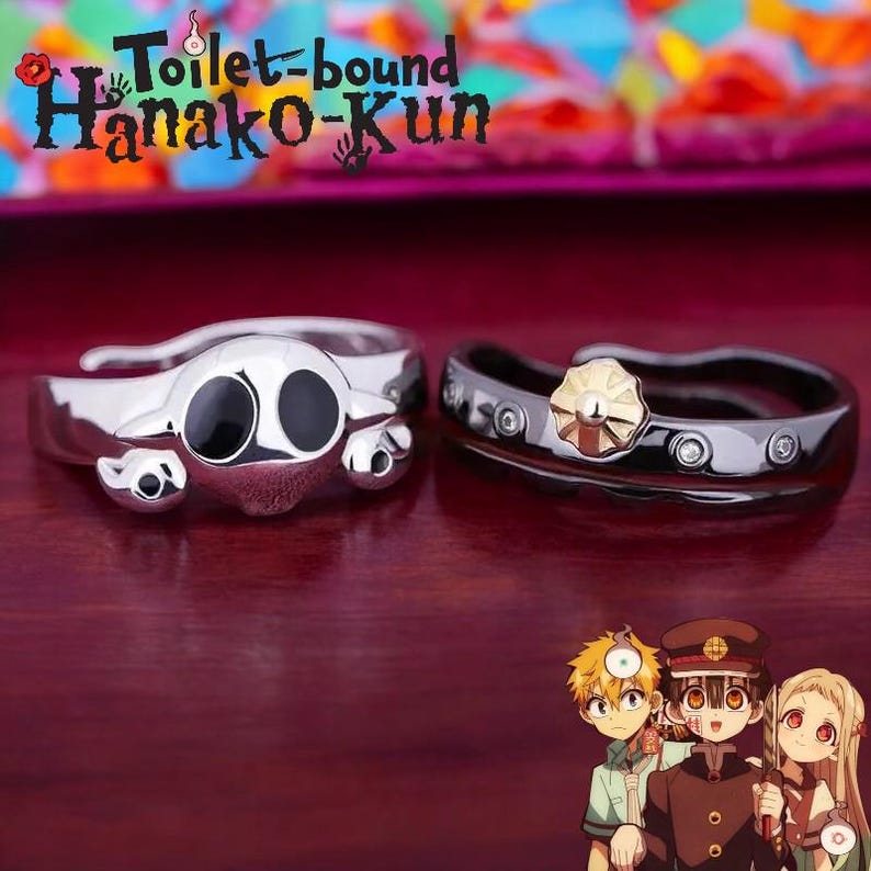 Adjustable Anime Hanako Kun Rings | Yashiro Nene Cosplay Jewelry for ...