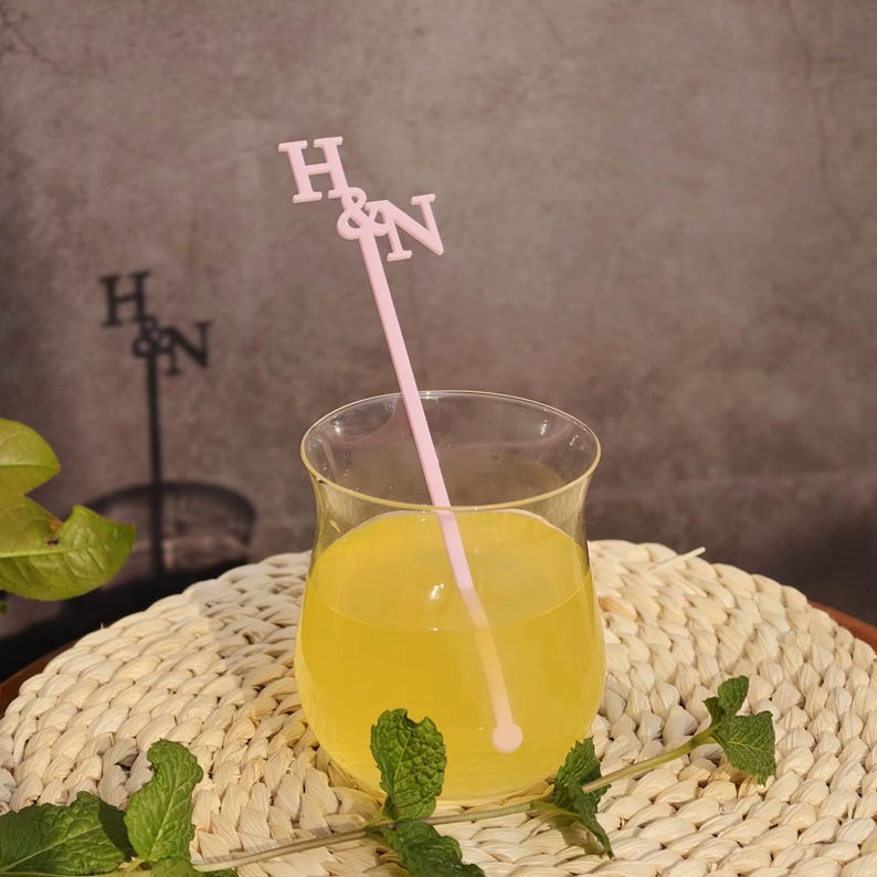 10/30/50/100pcs Personilazed Party Drink Stirrers, Customized Wedding ...