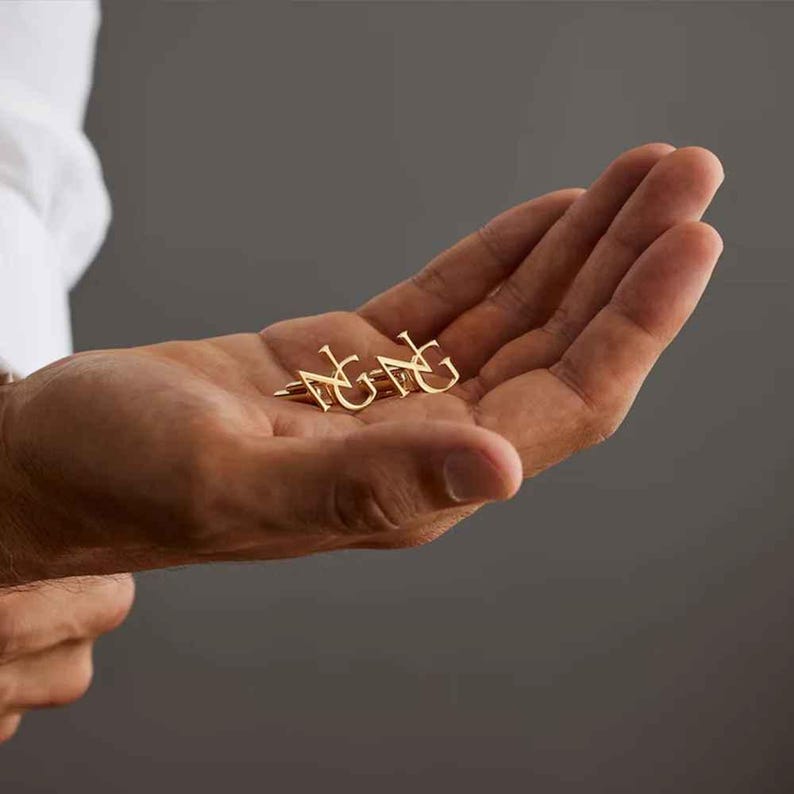 Personalized Initials Brooch Pin | Gold or Silver Lapel Pin - Etsy