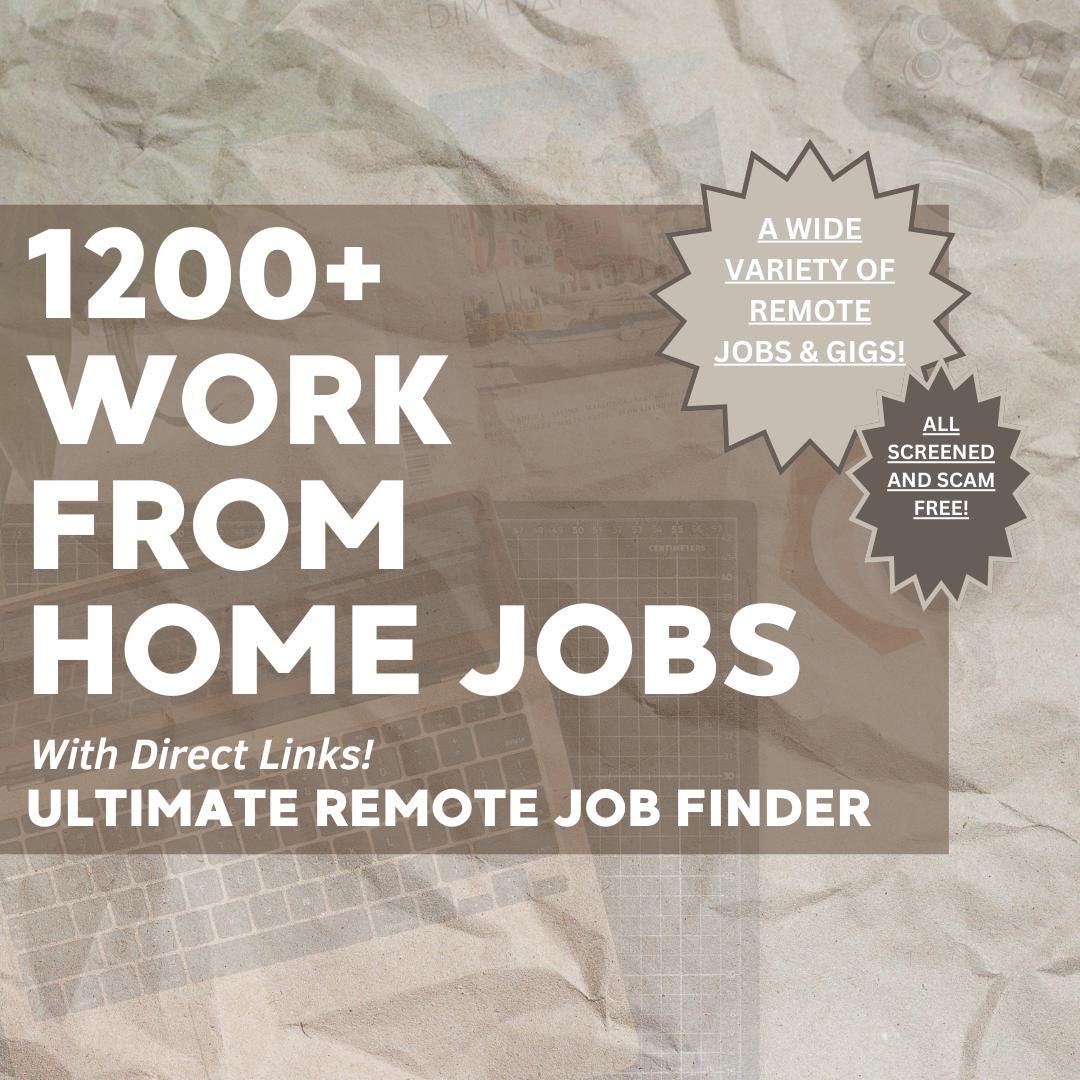 Ultimate Remote Job Finder – 1200+ Work-from-home Jobs With Direct ...