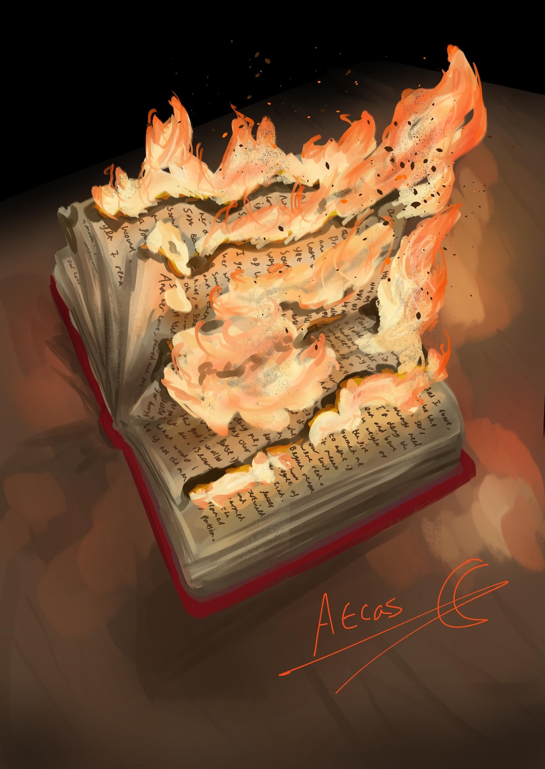 The Burning Book - Etsy