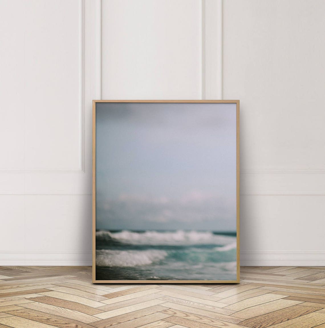 Ocean Beach Print, Digital Download, Waves, Blue, Blue Decor, Beach ...