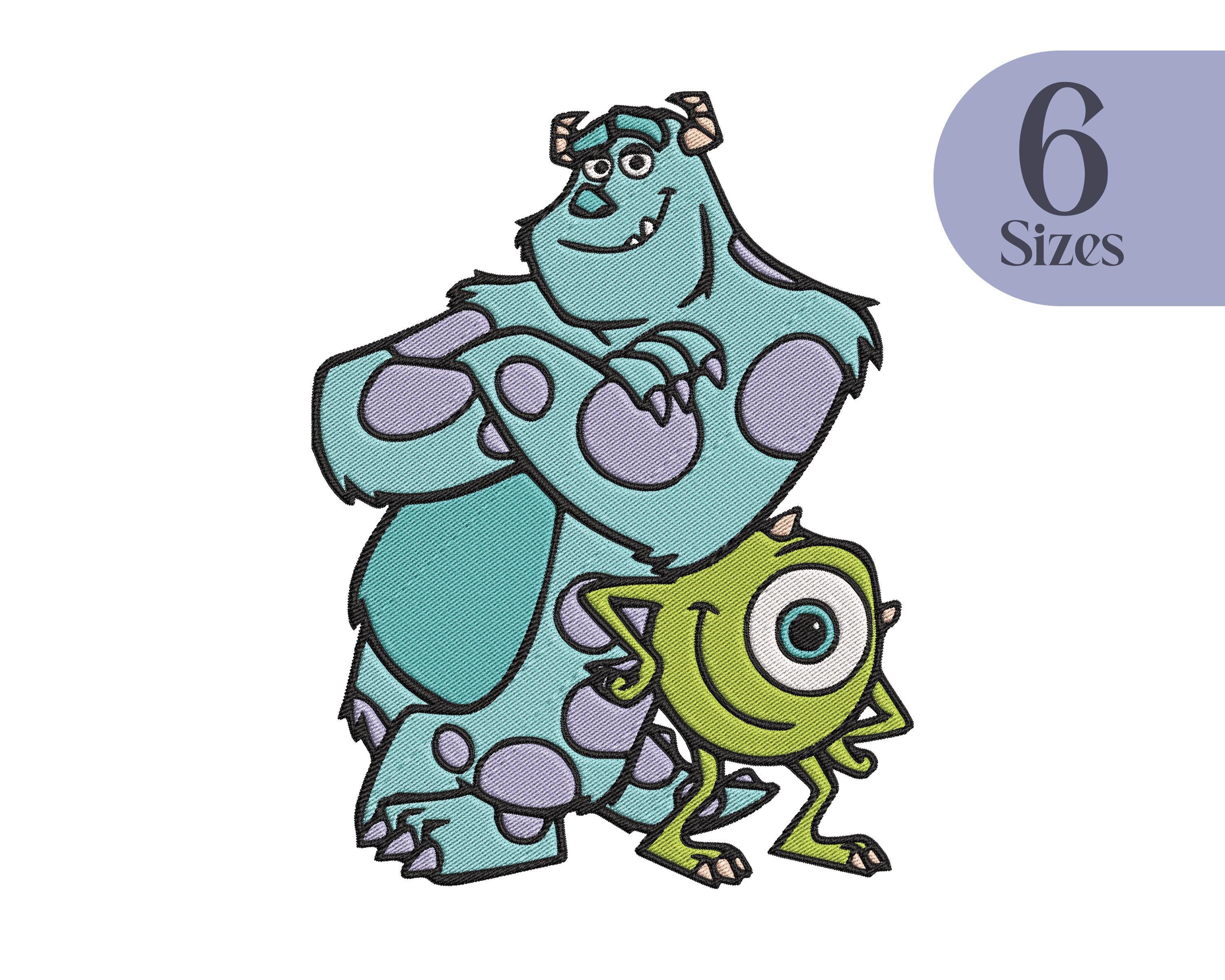 SULLY & MIKE Machine Embroidery Design, 6 Sizes, Instant Download ...