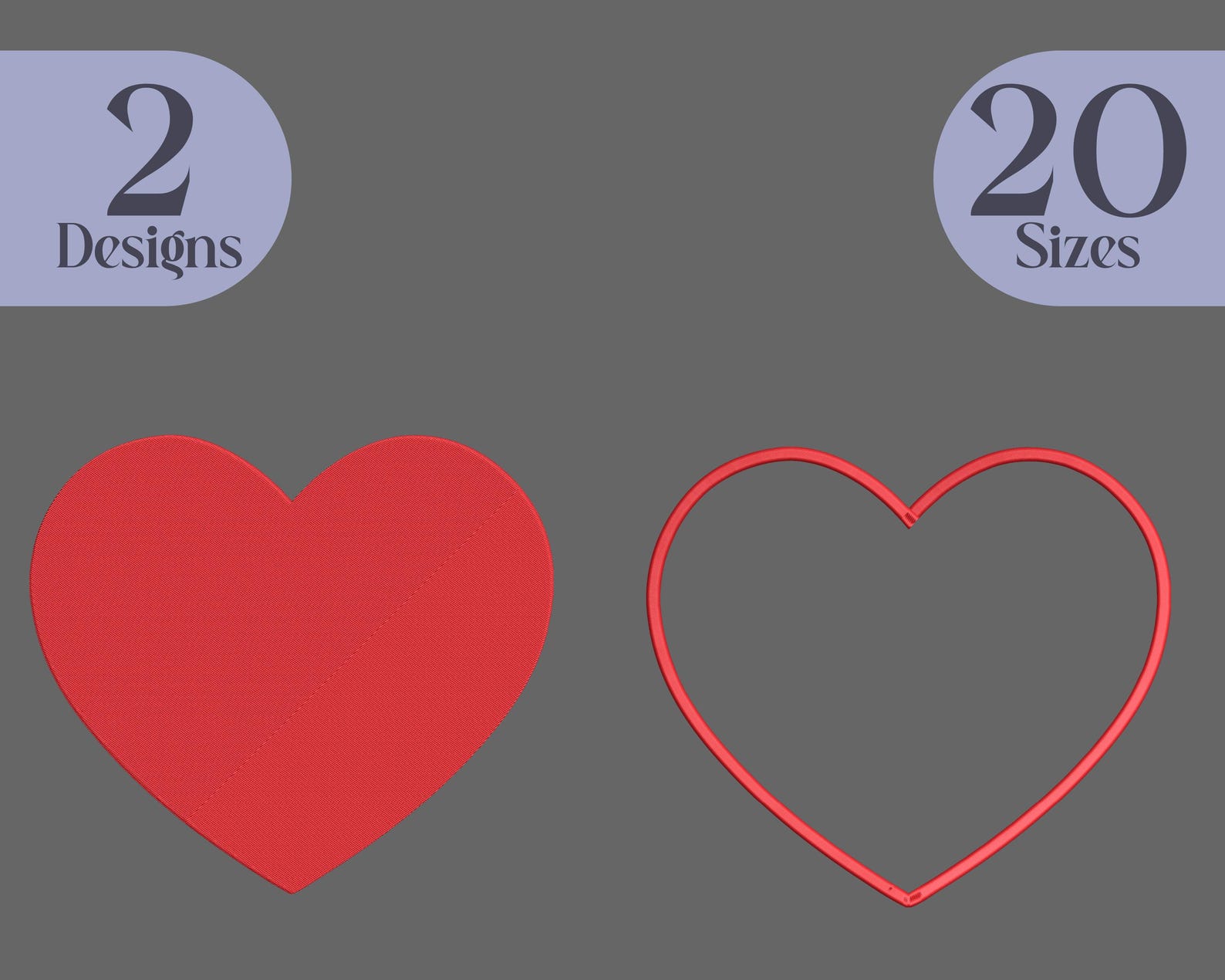 20 Sizes Mini Heart Bundle Machine Embroidery Design, Heart Fill ...