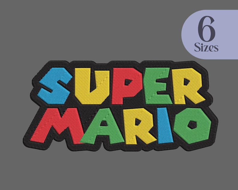 Super Mario Word Embroidery Design: 6 Sizes (instant Download - Etsy