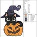 Halloween Cat Face Embroidery Design: Spooky Pumpkin Machine Embroidery ...