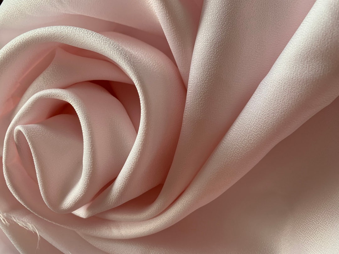 Pretty Light Pink Crepe Fabric - Etsy
