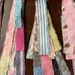 40 Hand Torn Fabric Strips/ribbon for Journals, Snippet Rolls, Slow ...