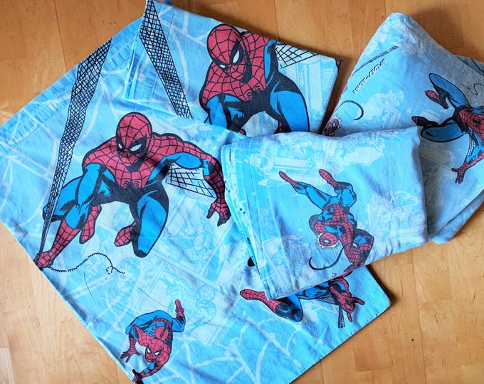 Spiderman Full Sheet Set - Marvel Comics - Pre-owned - Etsy