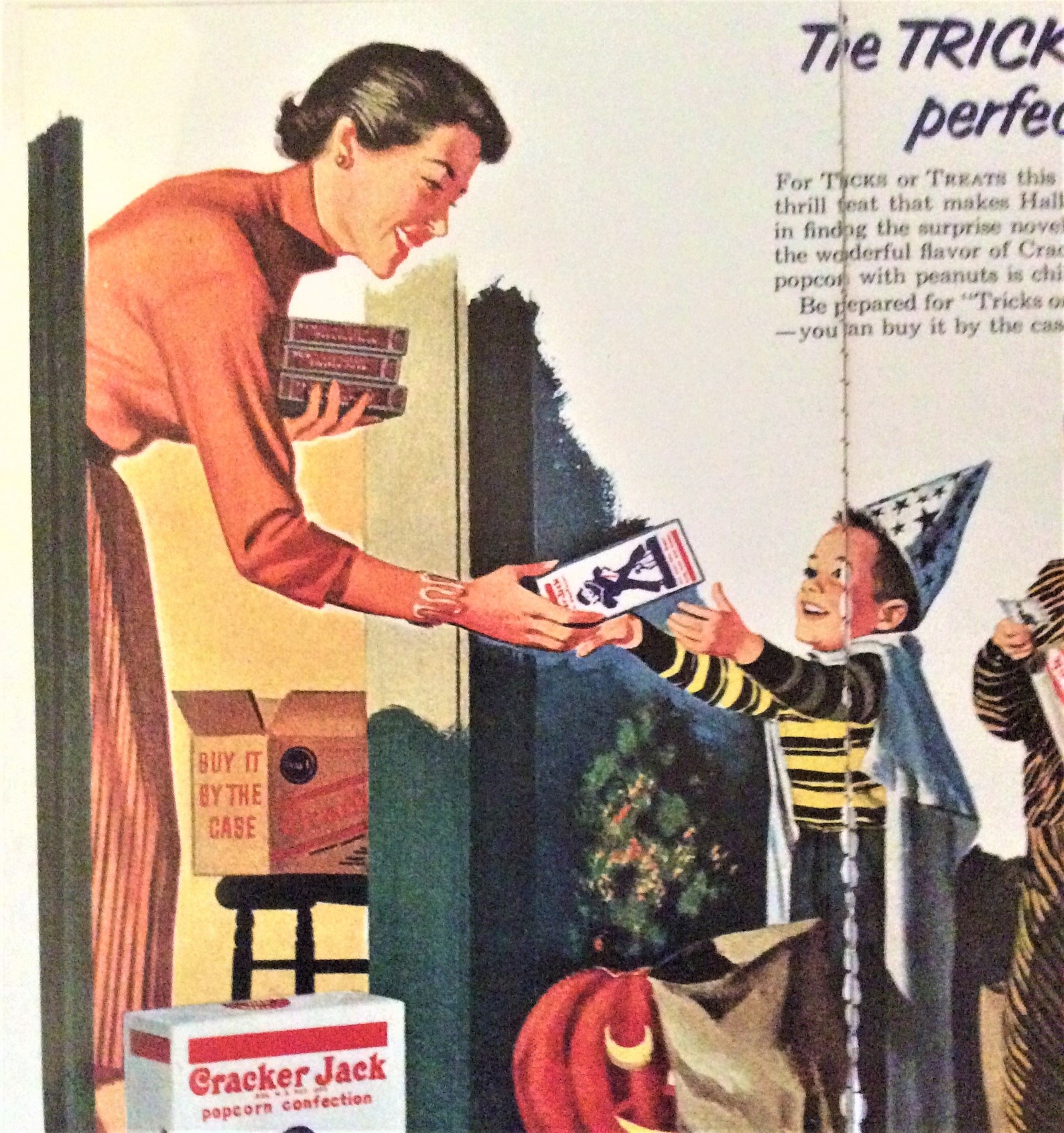 Vintage Halloween Candy Ad Print | Etsy