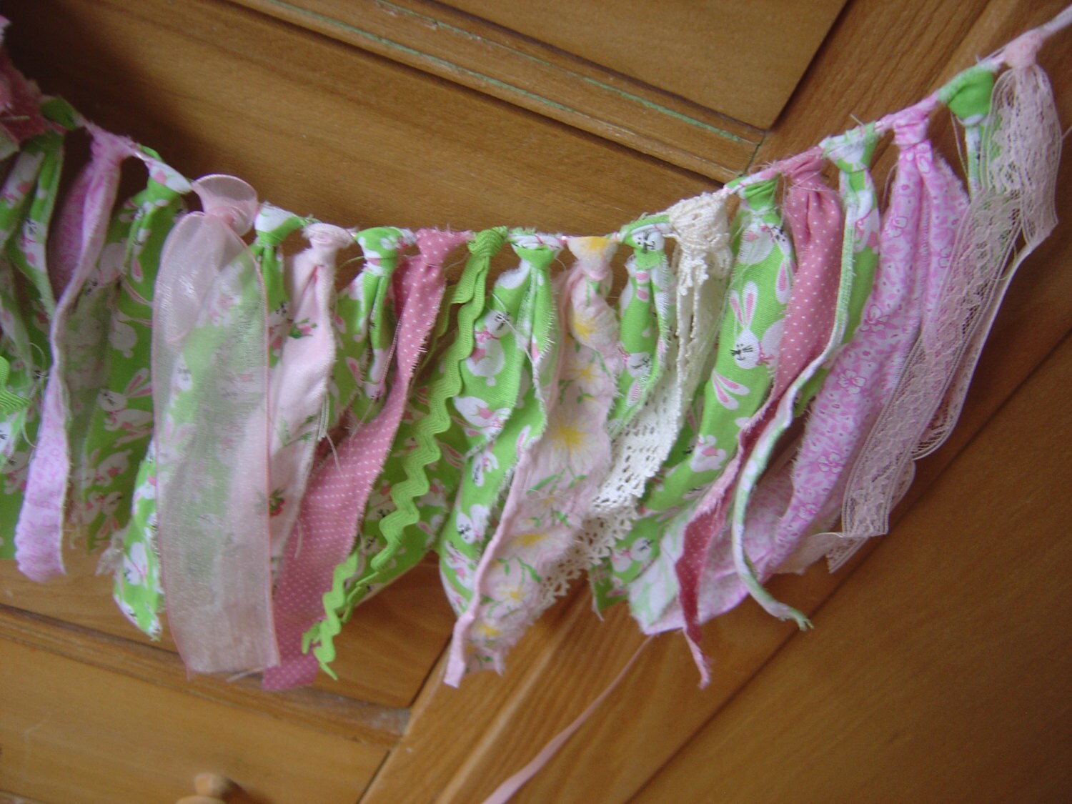 Easter/spring Sweet Torn Rag Shabby Chic - Etsy