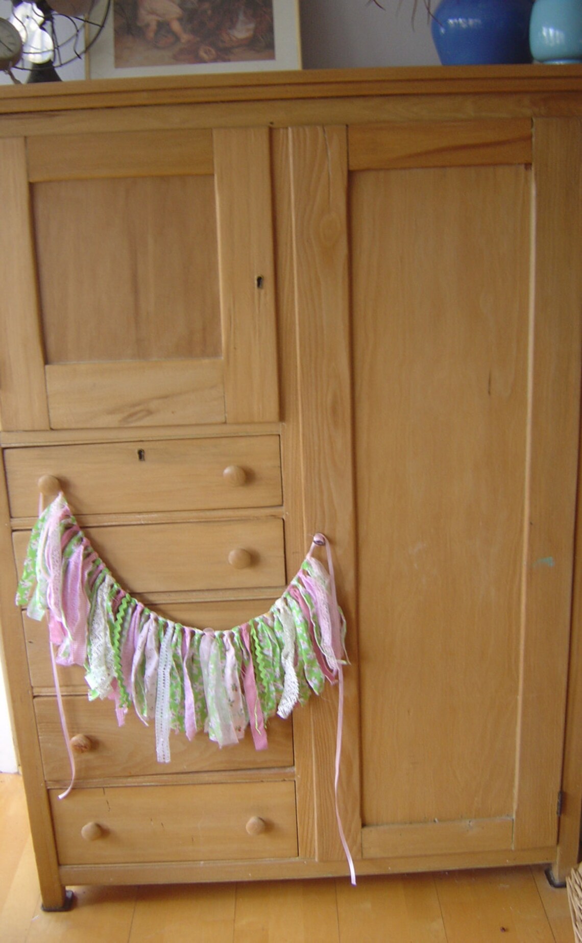 Easter/spring Sweet Torn Rag Shabby Chic - Etsy