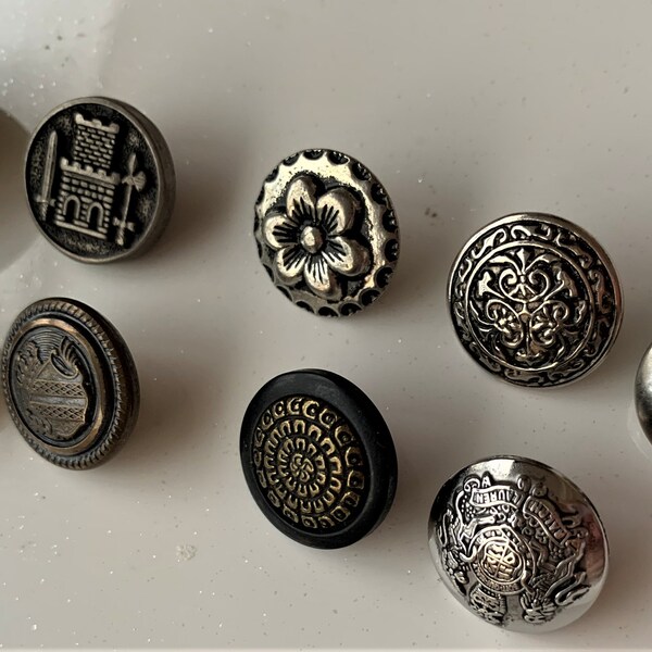 Metal Shank Button - Etsy