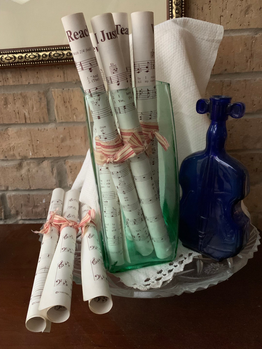 8 Scrolls of Vintage Music - Wedding, Christmas, Home Decor - You ...