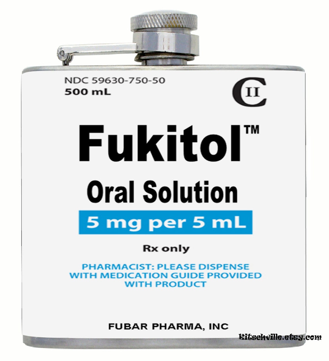 Funny FUKITOL Drug Label Travel Mug for Home Office and Car - Etsy