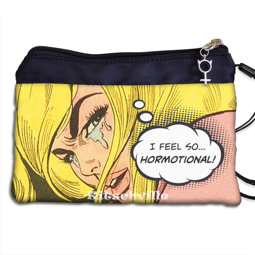 Funny Tampon Case, Geek Comic Book Period Bag, HORMOTIONAL Maxi Pad ...