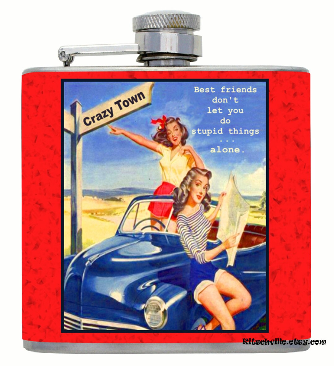 Funny Flask Gift for Best Friend Funny Best Friend Gift - Etsy
