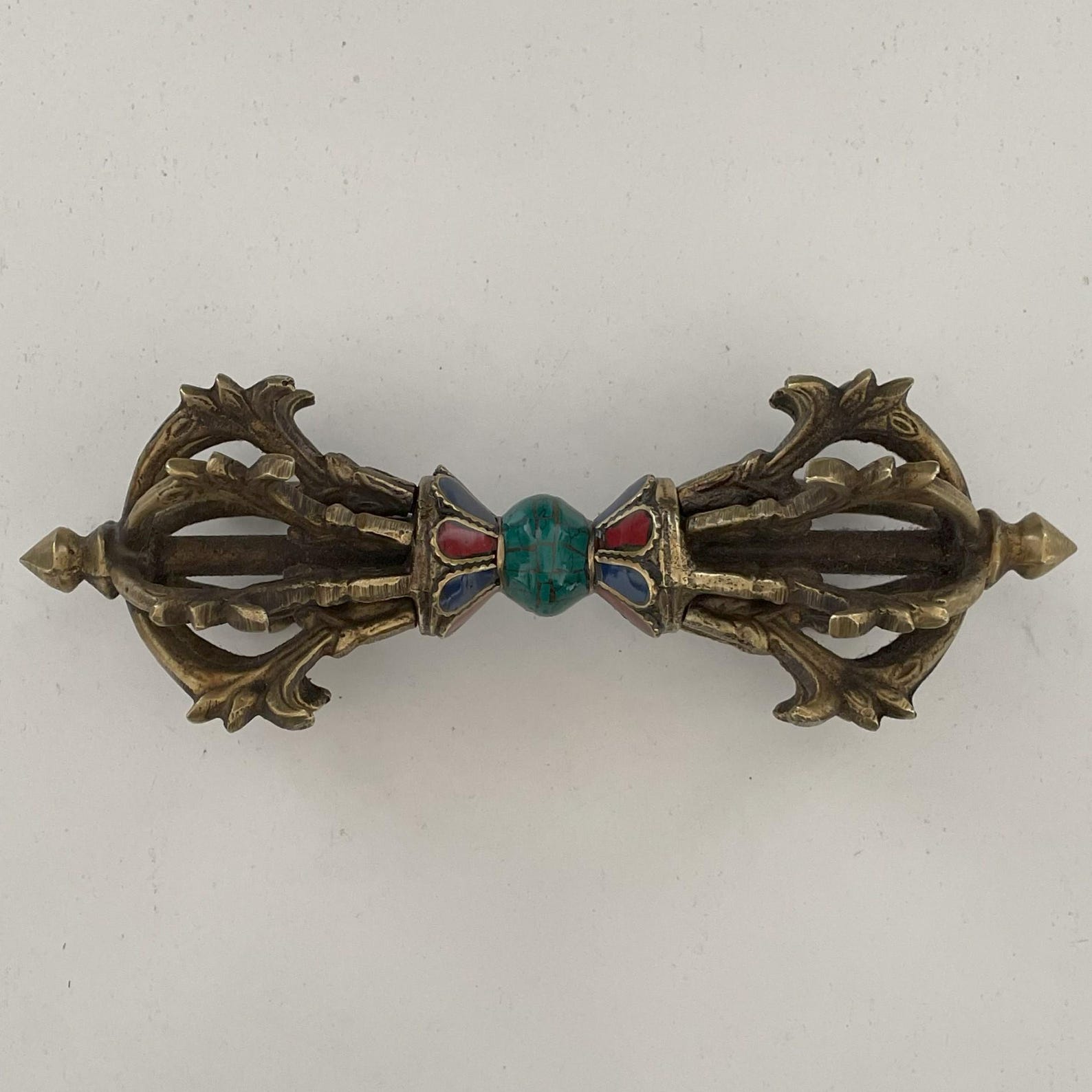 Vajra Bajra Stone Setting on Brass - Made in Nepal - Etsy