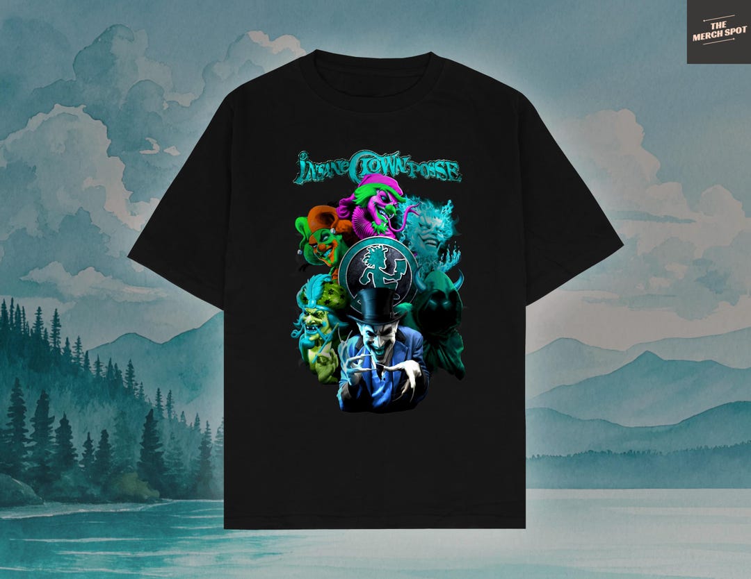 Insane Clown Posse Album Icons T-shirt, Insane Clown Posse ICP 2025 Tour Shirt, ICP Joker Cards ...