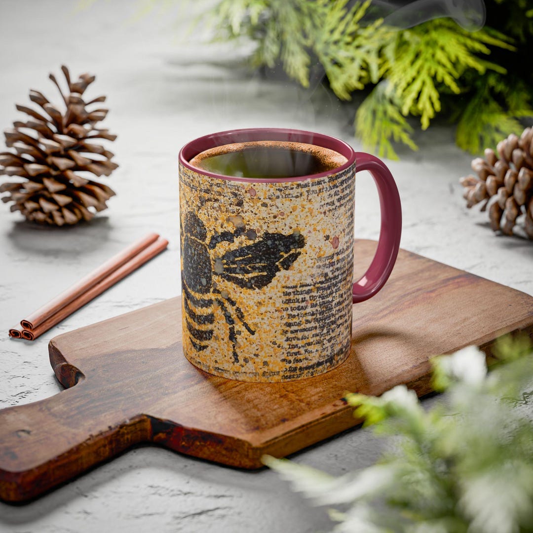 Brilliant Bees | Vintage Bee Mugs, Rustic Honeycomb Vibes, Perfect for ...