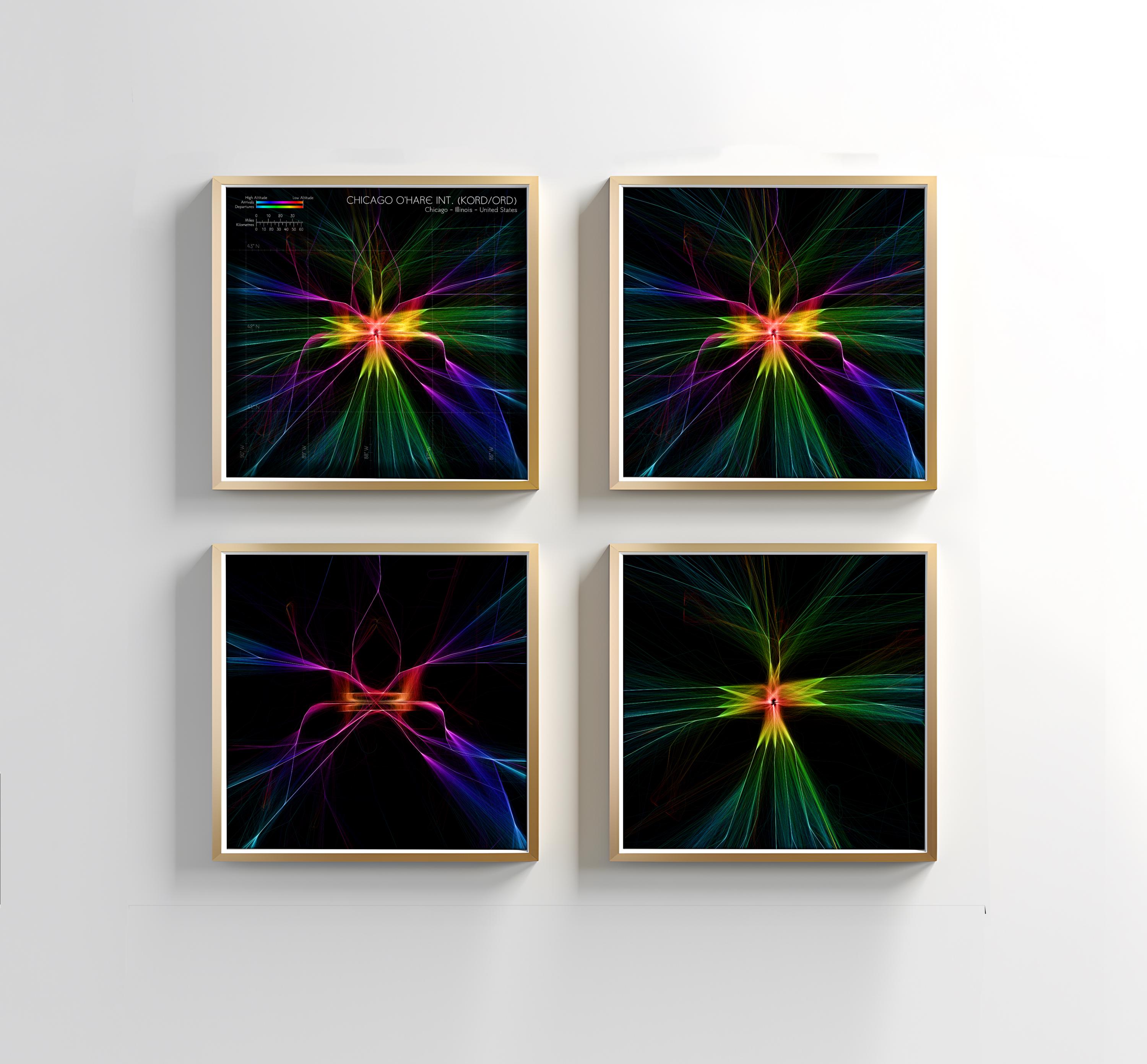 Chicago O'hare High Res Heatmap Download | KORD Airplane Position Data ...