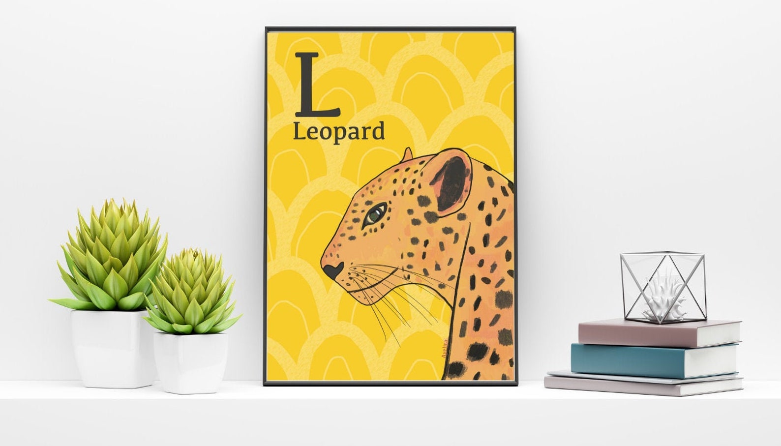 LEOPARD PRINT POSTER, Illustration Poster, Instant Download Art ...