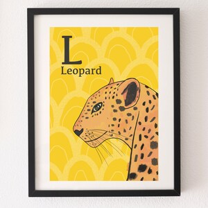 LEOPARD PRINT POSTER, Illustration Poster, Instant Download Art ...