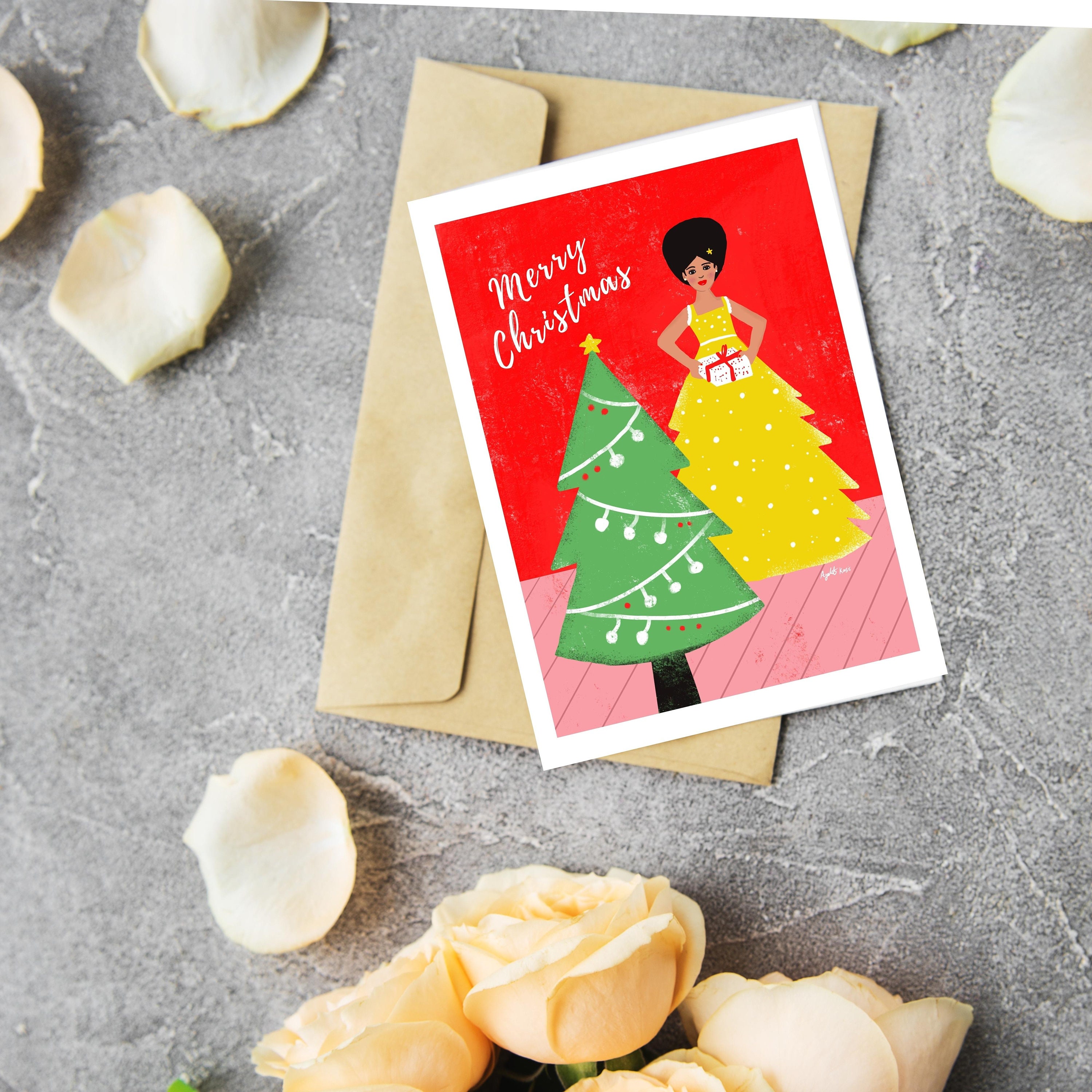 Printable Holiday Card Set | Instant Downloadable Christmas Greeting ...