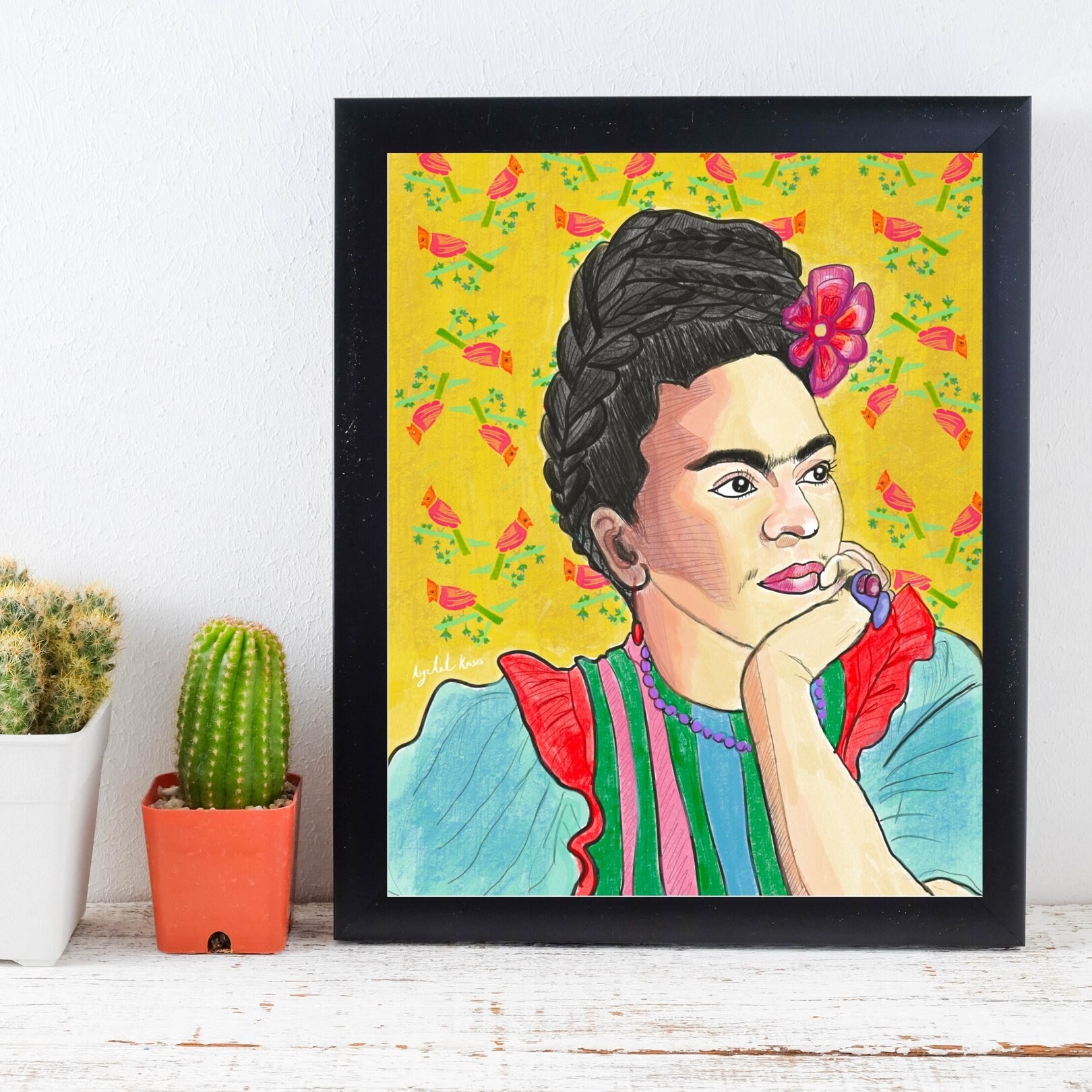 FRIDA KAHLO PRINT, Woman Portrait Art , Printable Wall Art, Home Decor ...