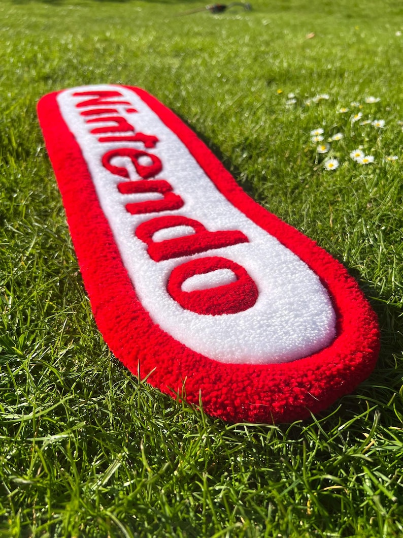 Nintendo Logo Hand-tufted Rug | Classic Gamer Room Decor - Etsy