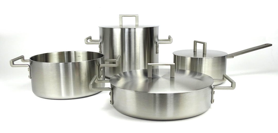 Jasper Morrison - Cooking Pot Set - ''convivio'' - 18/10 Stainless ...