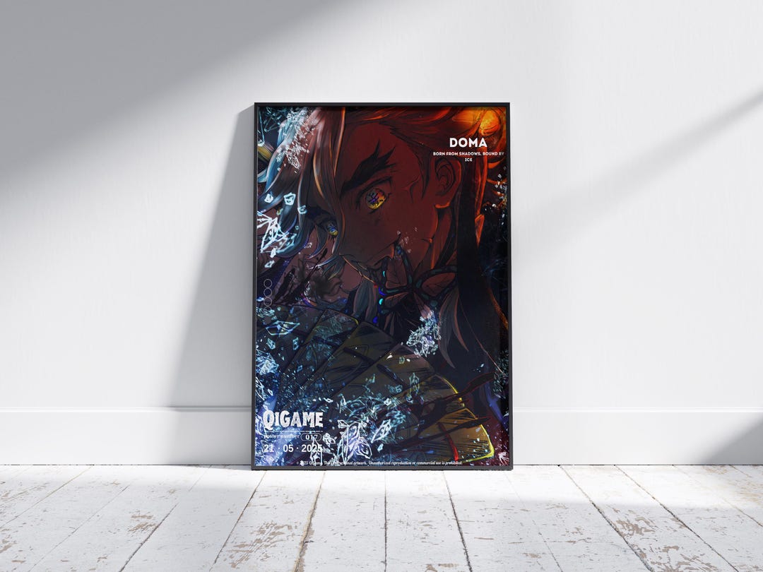 Doma Anime Print | Demon Slayer Poster | Kawaii Wall Decor | Otaku Gift ...