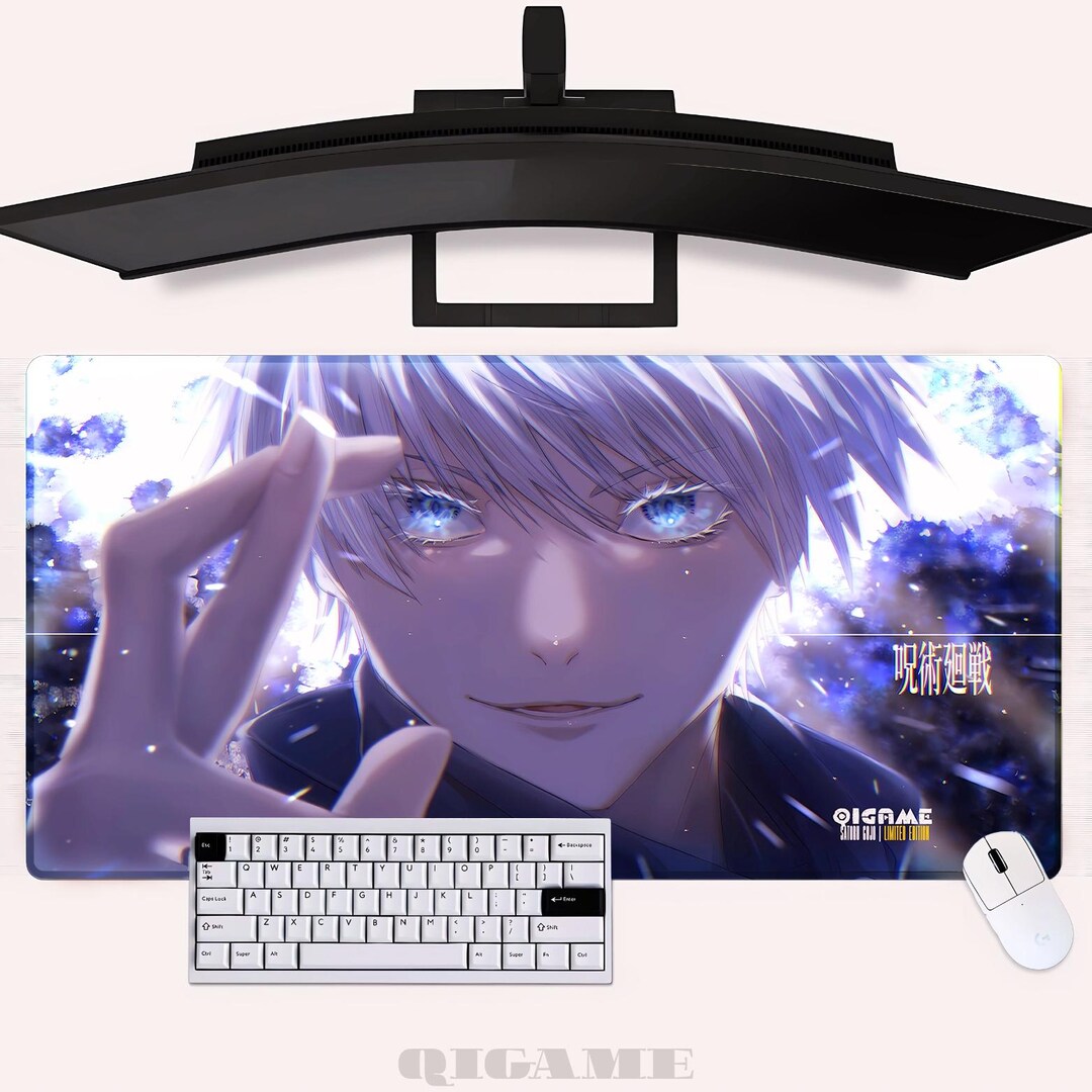 Gojo Satoru Desk Mat, Jujutsu Kaisen Anime Gaming Mat, Mouse Pad, Table ...
