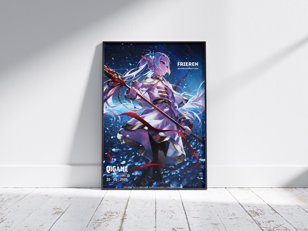 Frieren Poster, Sousou No Frieren Canvas Art, Frieren Artwall Art ...