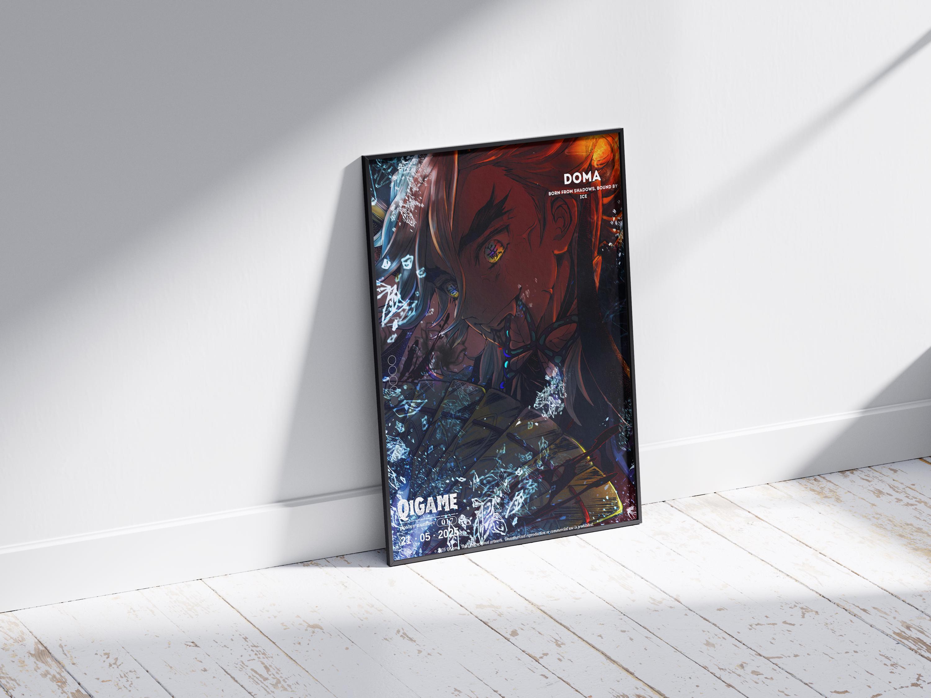 Doma Anime Print | Demon Slayer Poster | Kawaii Wall Decor | Otaku Gift ...