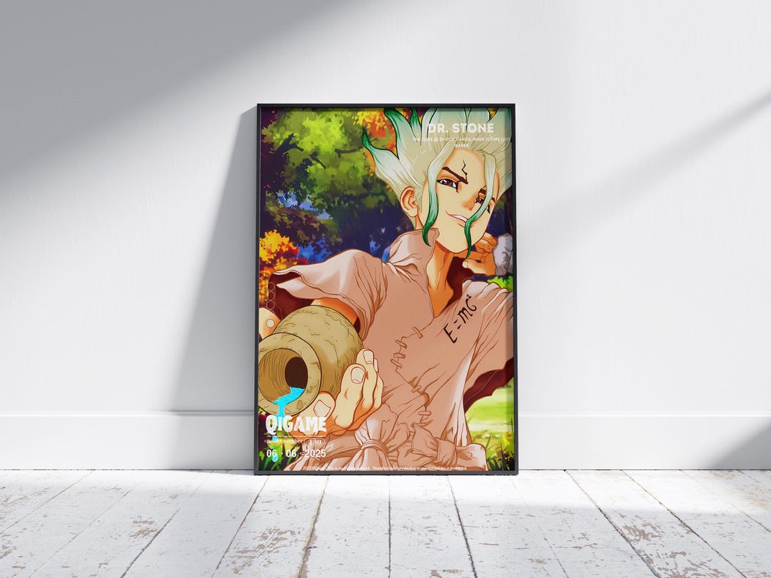 Dr Stone Anime Senku Poster | Dr Stone Wall Art | Dr Stone Poster ...