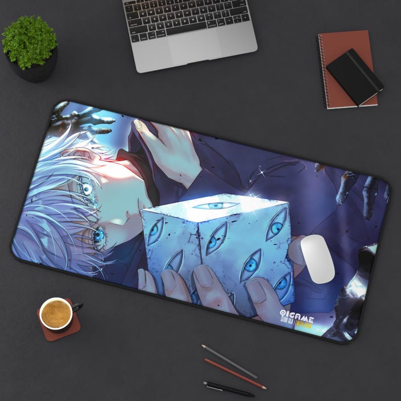 Gojo Satoru Desk Mat, Jujutsu Kaisen Anime Gaming Mat, Mouse Pad, Table ...