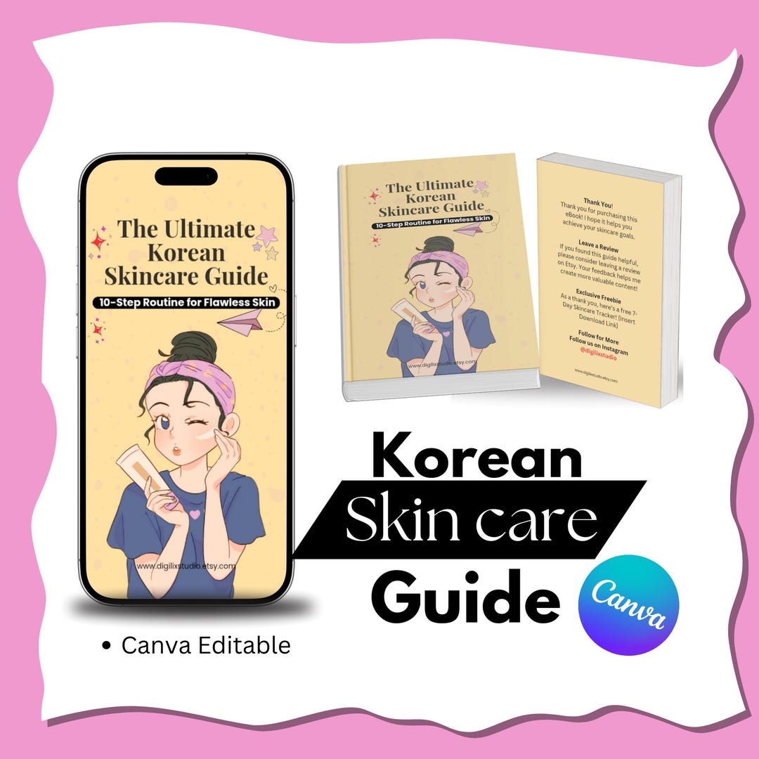 Skin Care Guide Plr, Skin Care Guide Book, Ebook Reader, Printable ...