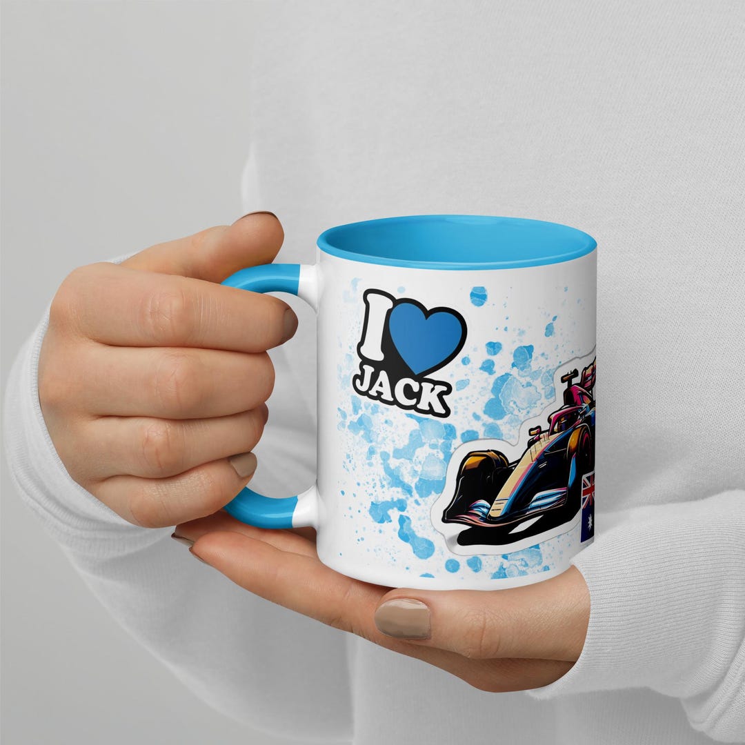 Jack Doohan Coffee Mug With Colour, Formula 1 Fan Gift, Racing ...