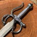 Handmade Medieval Rapier Sword, Carbon Steel Blade With Custom Sheath ...