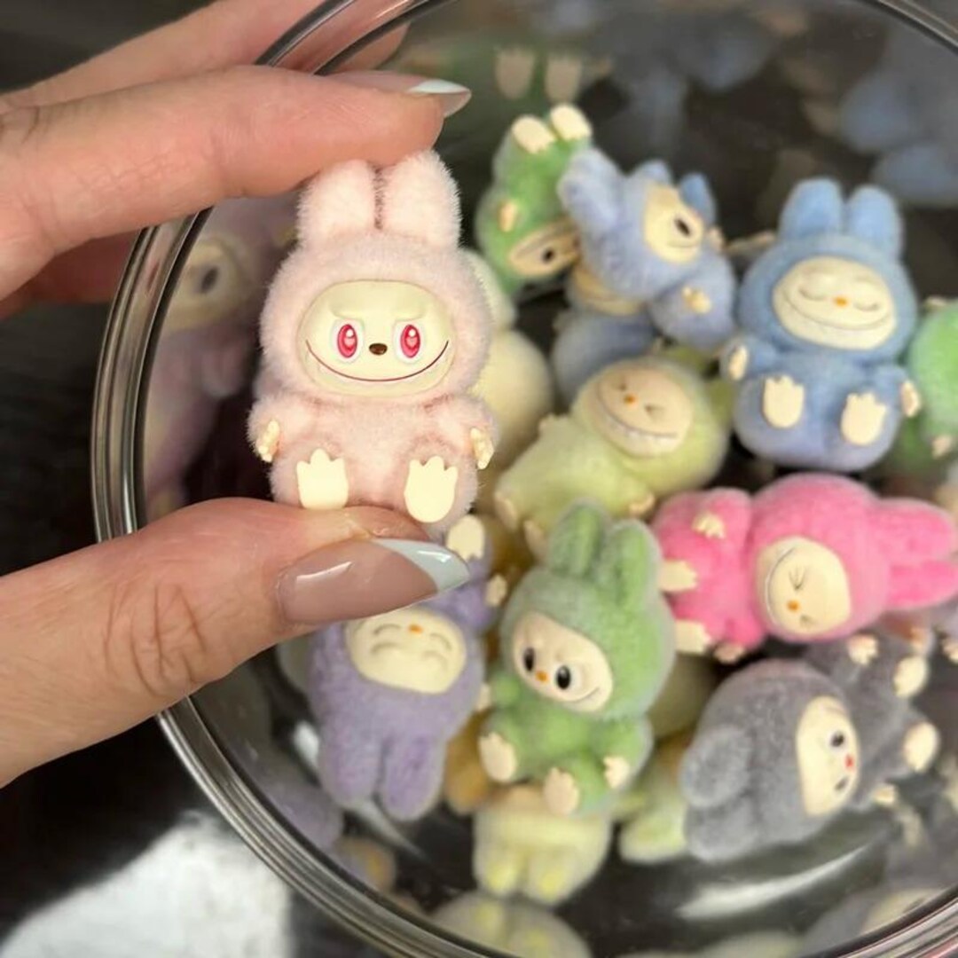 3cm Mini Labubu Doll Standing & Sitting Posture, Cute Toy Desktop ...