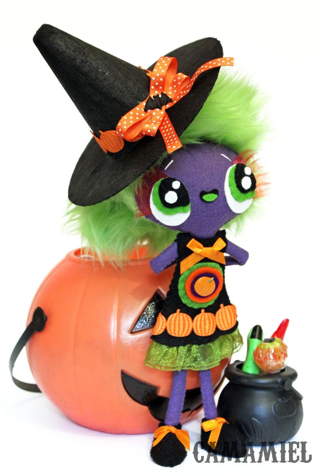 Witch Halloween Felt Doll Bruxa - Etsy