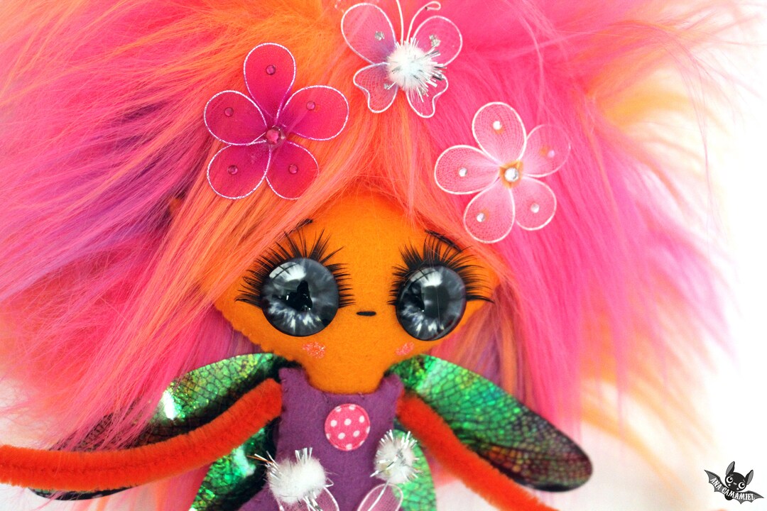 Magical Fairy Ooak Hanging Felt Art Doll Linette Spring Ornament ...