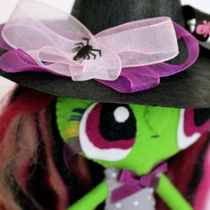 Witch Halloween Felt Doll Esmeralda - Etsy