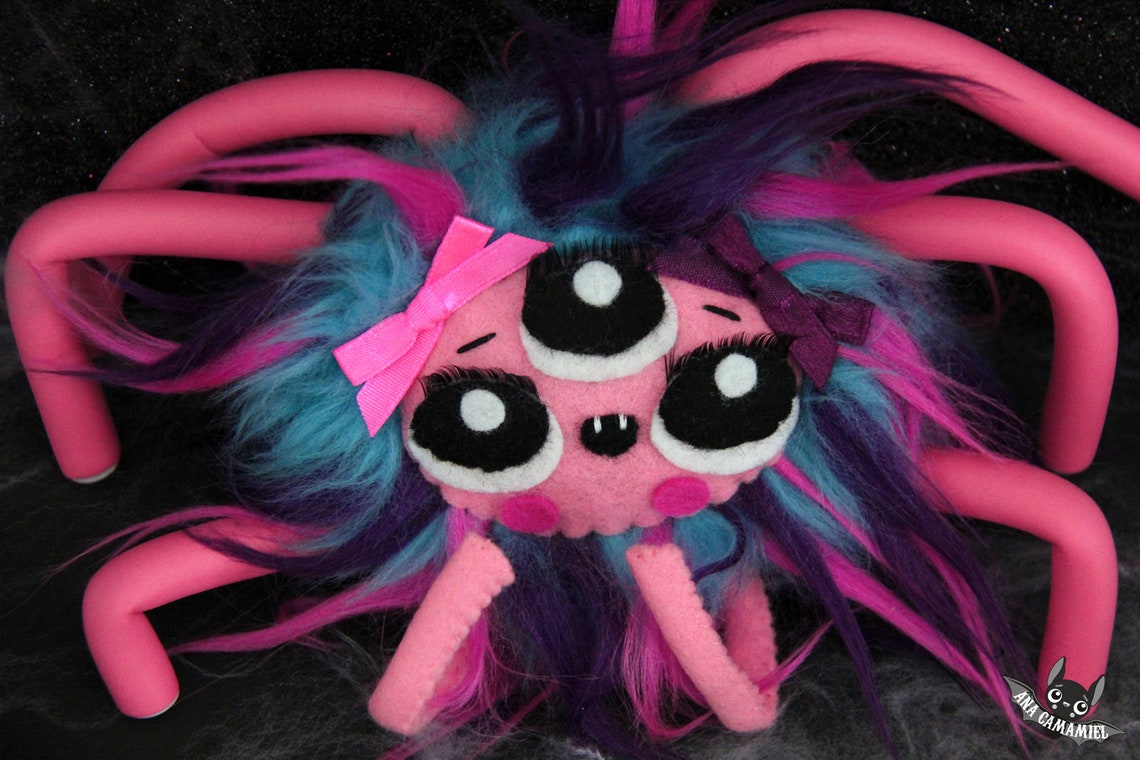 Baby Spider Mini Plush Handmade Doll Halloween Decoration | Etsy