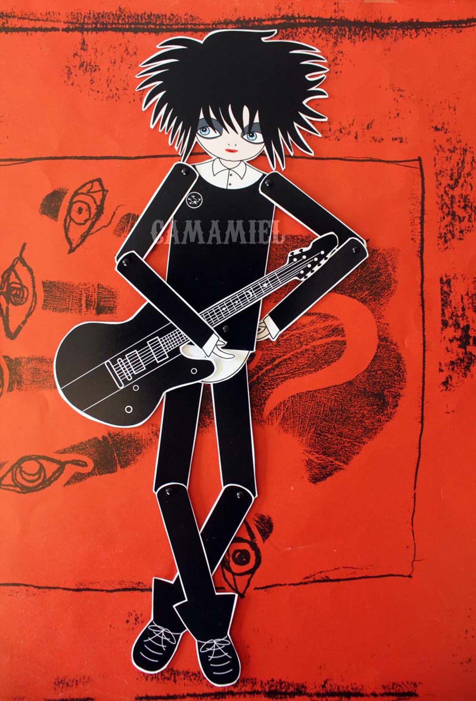 Robert Smith the Cure Articulated Paper Doll - Etsy